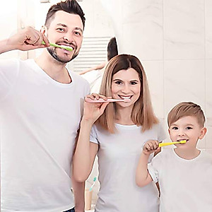 SUREE Extra Soft Toothbrush for Sensitive Teeth, Upgraded 10000 Bristles Nano Toothbrush, Ultra Soft Toothbrushes for Adults & Elders, Portable Manual Toothbrush with Individual Travel Case (4 Count)