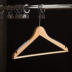 Azure Zone, 100 Pack Non-Slip Clear Rubber Hanger Grips Clothing Hanger Strips Adhesive Backing (2.76" x 0.24")