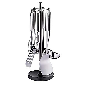 WMF Kitchen Tool Set 7-Piece Plus Cromargan Stainless Steel Silicone Partly Matt