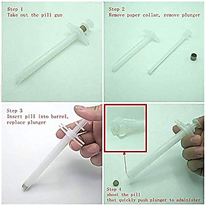 Lxnoap Pet Pill Gun Handy Piller Tablets Dispenser Pet Feeding for Dogs, Cats, Animals