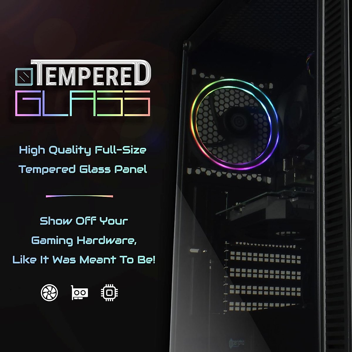 Periphio Hydra Prebuilt Gaming PC Computer - GeForce GT 1030 (2GB) Graphics | Intel Core i5-6500 (3.6GHz Turbo) | 1TB Solid State SSD | 16GB DDR4 RAM | Windows 10 Gaming Desktop | WiFi + BT (Renewed)