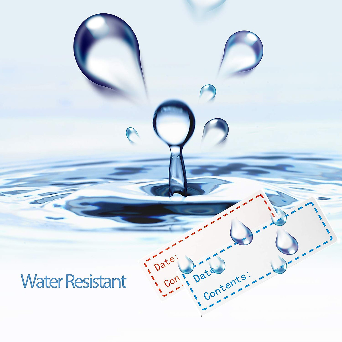 300pcs Removable Freezer Labels, Yoget 1 x 3 Inch Food Storage Stickers, Refrigerator Freezer Paper Label Easy Clean Leaves No Residue, 2 Color Food Labels Roll