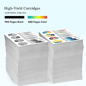 Inktopia Remanufactured for HP 61XL 61 XL Ink Cartridges High Yield (1 Black 1 Tricolor) for HP Envy 4500 5530 5534 HP Deskjet 1000 1512 2540 3050 3510 HP Officejet 4630 2620 4632 Printer