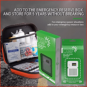 Outdoor Saltwater lamp, can be Illuminated with Salt and Water, 200 Hour Battery Free Emergency Light high Brightness 3LED Camping Light is Essential for Camping. Lifesaving Equipment with SOS (2)