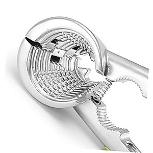 Anneome Crab Opener Hazelnut with Pecan Nutcracker Aluminum Walnuts Duty Opener Handle Walnut Plier Nut Tool Home for Heavy Portable Sheller Clip Pliers Alloy Kitchen Multifunctional