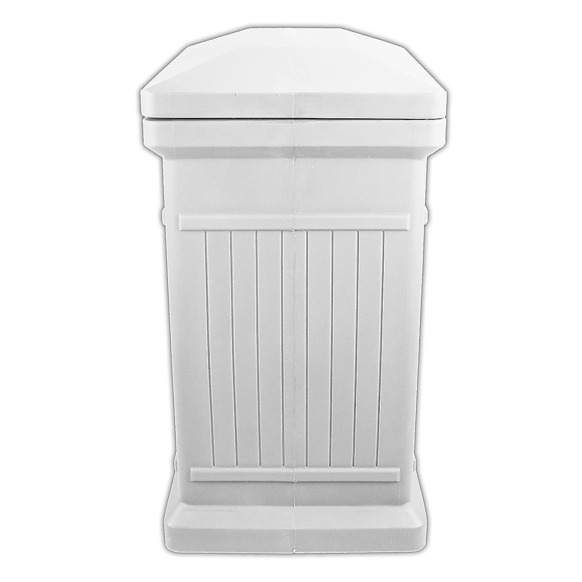 RTS Home Accents ParcelWirx Premium Vertical Storage Cabinet/Lockable Package Delivery Box with Hinged Lid, Slate Grey