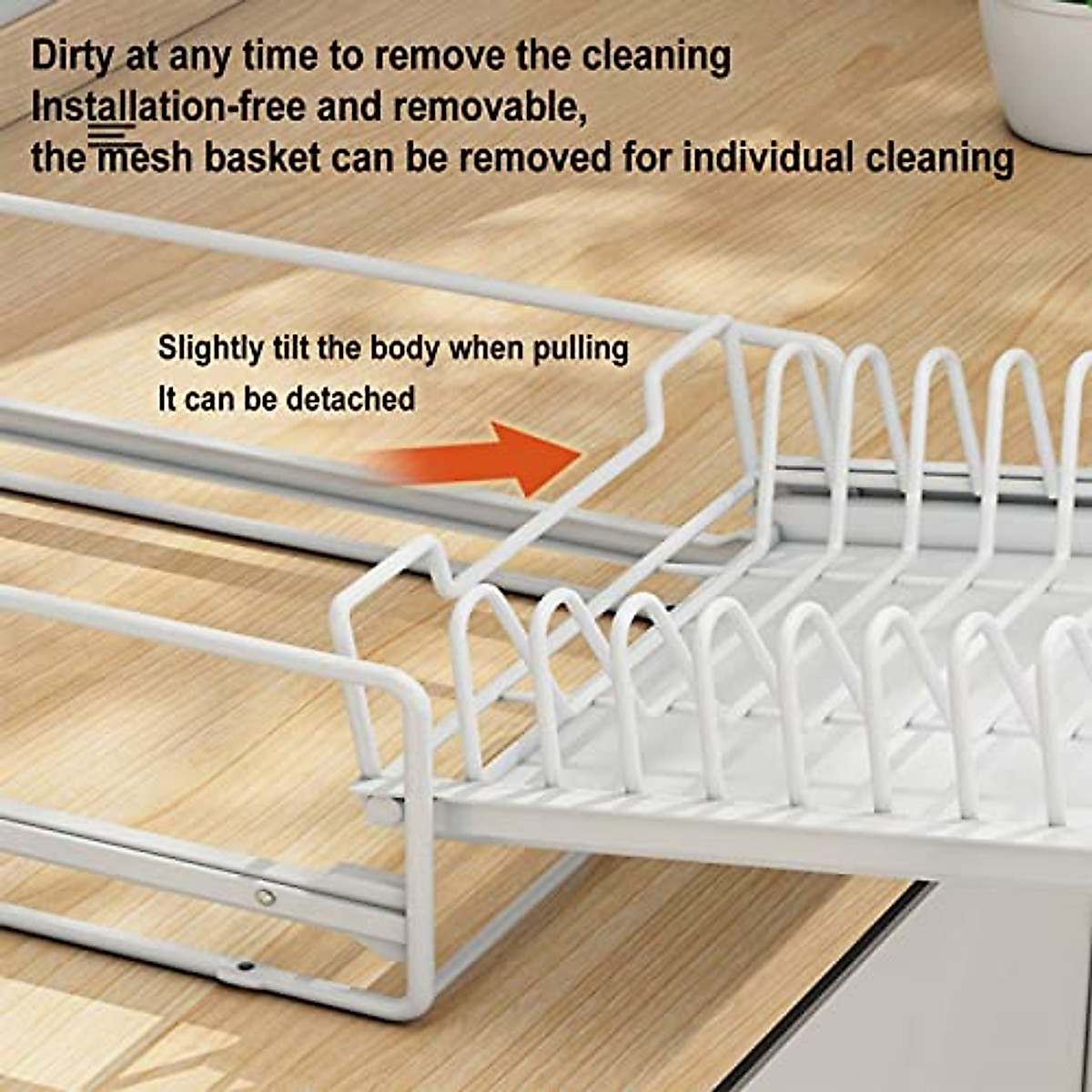WEKIVA Under Sink Organizers,Kitchen Cabinet Organization,Cabinet Organizers and Storage, Pull-Out Wire Baskets Pull Out Under Cabinet Sliding Shelf Slide Out Pantry Shelves Sliding Drawer Storage