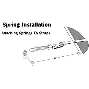 mistcooling 8" Swimming Pool Cover Stainless Steel Spring - with Stopper D Ring - with Protective Vinyl Spring Cover - 5 Pack for Winter Safety Pool Covers