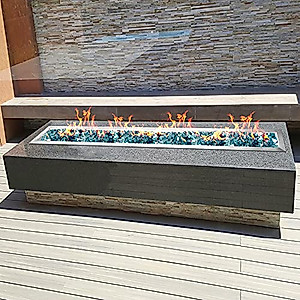 Stanbroil Stainless Steel Linear Trough Drop-in Fire Pit Pan and Burner 72 x 6-Inch