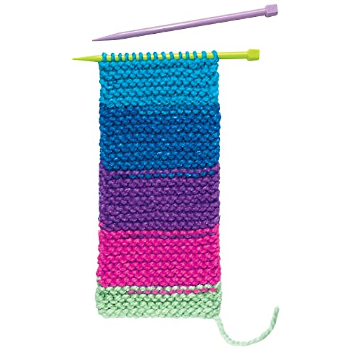 Creativity for Kids Learn to Knit Pocket Scarf - DIY Knitting Kit for Beginners, Kids Craft Kit
