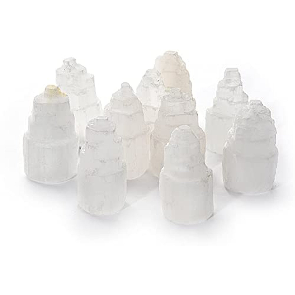 The Chrysalis Stone | Selenite Skyscraper | 4'' Tall | 1pc | Crystals and Healing Stones, Spiritual Gifts for Women, Reiki, Chakra, Yoga, Meditation Accessories