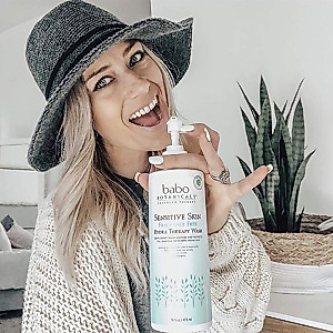 Babo Botanicals Sensitive Skin Fragrance-Free Hydra Therapy Wash - with Organic Calendula and Natural Oat Protein - For Adults with Sensitive Skin - Vegan and Hypoallergenic - 16 fl. oz.