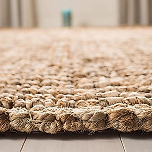 SAFAVIEH Natural Fiber Collection 8' x 10' NF447A Handmade Chunky Textured Premium Jute 0.75-inch Thick Area Rug