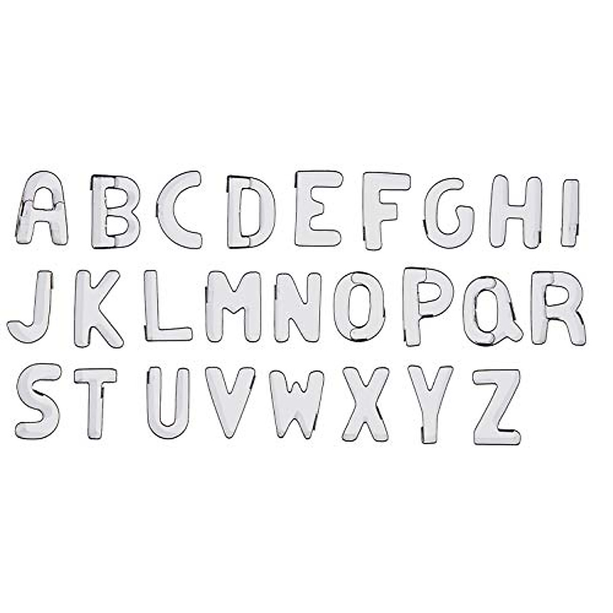 Ateco, 6949 Alphabet Letters-1", Stainless Steel