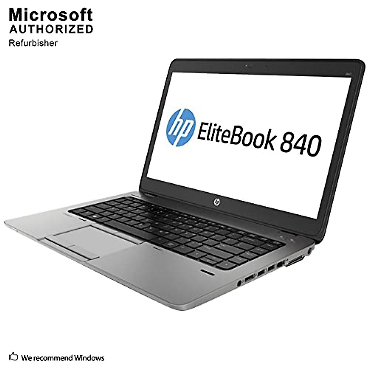 HP EliteBook 840 G2 Business Notebook with 14 Inch HD Display, Intel Core i7 CPU, 8GB RAM, 256GB SSD, Windows 10 (Renewed)