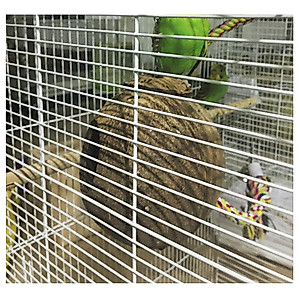 UEETEK Nest for Parakeets Coconut Bird House Bird Nest Coconut Shell Nest Bamboo Small Pet Long Tail