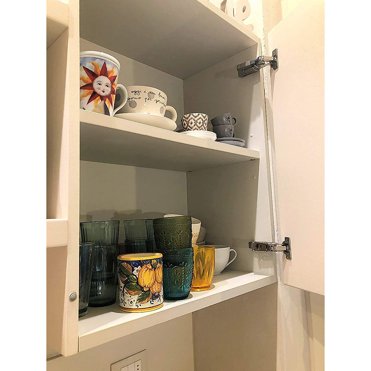 CERAMICHE D'ARTE PARRINI - Italian Ceramic Art Pottery Mug Cup Decorated Three Lemons Hand Painted Made in ITALY Tuscan