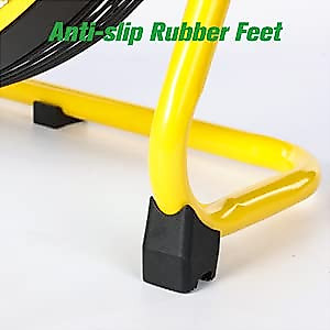 blessny 14 Inch Rechargeable Floor Fan Solar Powered, 15000mAh battery Portable Cordless Floor Fan with 12 Speeds Metal Blades for Outdoor, Camping, BBQ, Fishing