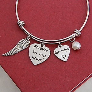 bobauna obauna Memorial Bracelet Sympathy Gift For In Memory Of Loved One (grandpa memorial bracelet)