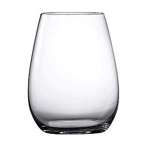 Marquis By Waterford Moments Stemless Wine Glass Set of 4, 4 Count (Pack of 1), Clear