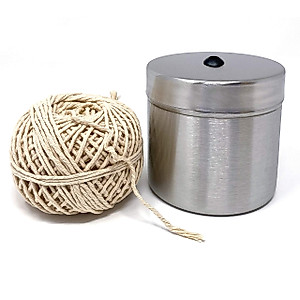 Norpro Stainless Steel Holder with Cotton Cooking Twine, 220 feet