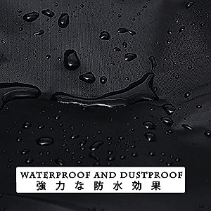 Maveek Bycicle Cover for 2 Bikes Waterproof Cycle Dirt Bike Outdoor Rain Dust Snow Water Wind Sun Resistant UV Protection Winter Summer Cold All Weather Indoor Garage Storage Road Mountain Bike(Black)