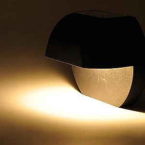 LEDwholesalers Low Voltage Outdoor Landscape Cast Aluminum LED Deck Light 12V AC/DC 2W (6-Pack), 3754WWx6