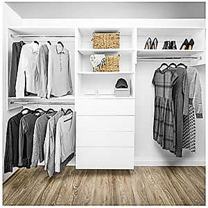 Wardrobe Bracket Heavy Duty Stainless Steel Rod Socket Flange Rod Holder Closet Rod End Supports, 1-1/3" Diameter,U Shaped,Easy Installation Quick Removal Support 200KG-2pcs.