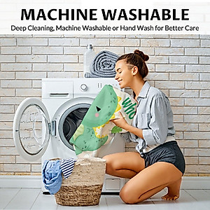 Dinosaur Blanket Gifts - 40"x50" Cute Throw Blanket for Girls - Green Soft Fuzzy Blankets for Bed, Couch & Living Room