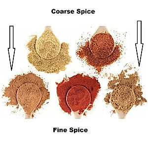 Coarse to Fine Spice Mill, Black and Gold Color