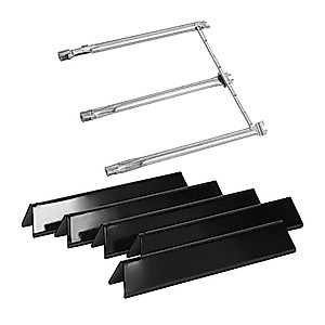 Charbrofire Spirit and Spirit II 300 Series 7636 Flavorizer Bars and 69797 Burner Replacement Parts for Weber Spirit E310 E320 E330 S310 S320 S330 SP310 SP320 SP330 68950 and More Tube Burner Kits
