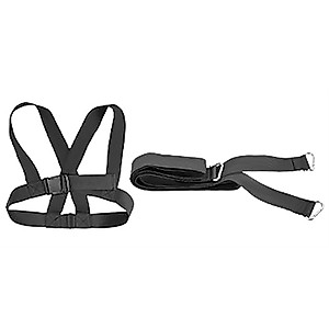 Weight Sled Push Pull Heavy Sled Drag Fitness HD Power Speed Training Sled for Exercise and Fitness StrengthTraining Red