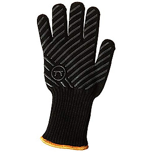 Outset 76254 Professional High Temperature Grill Glove, X, Large/Extra-Large, Black