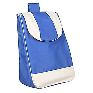 JIAHESHYP Waterproof Oxford Trolley Shopping Bag - Reusable Multifunctional Storage Bag, Trolley Bags for Shopping Cart, Large-Capacity Shopping Cart Replacement Bag for Household Use (Color : A)
