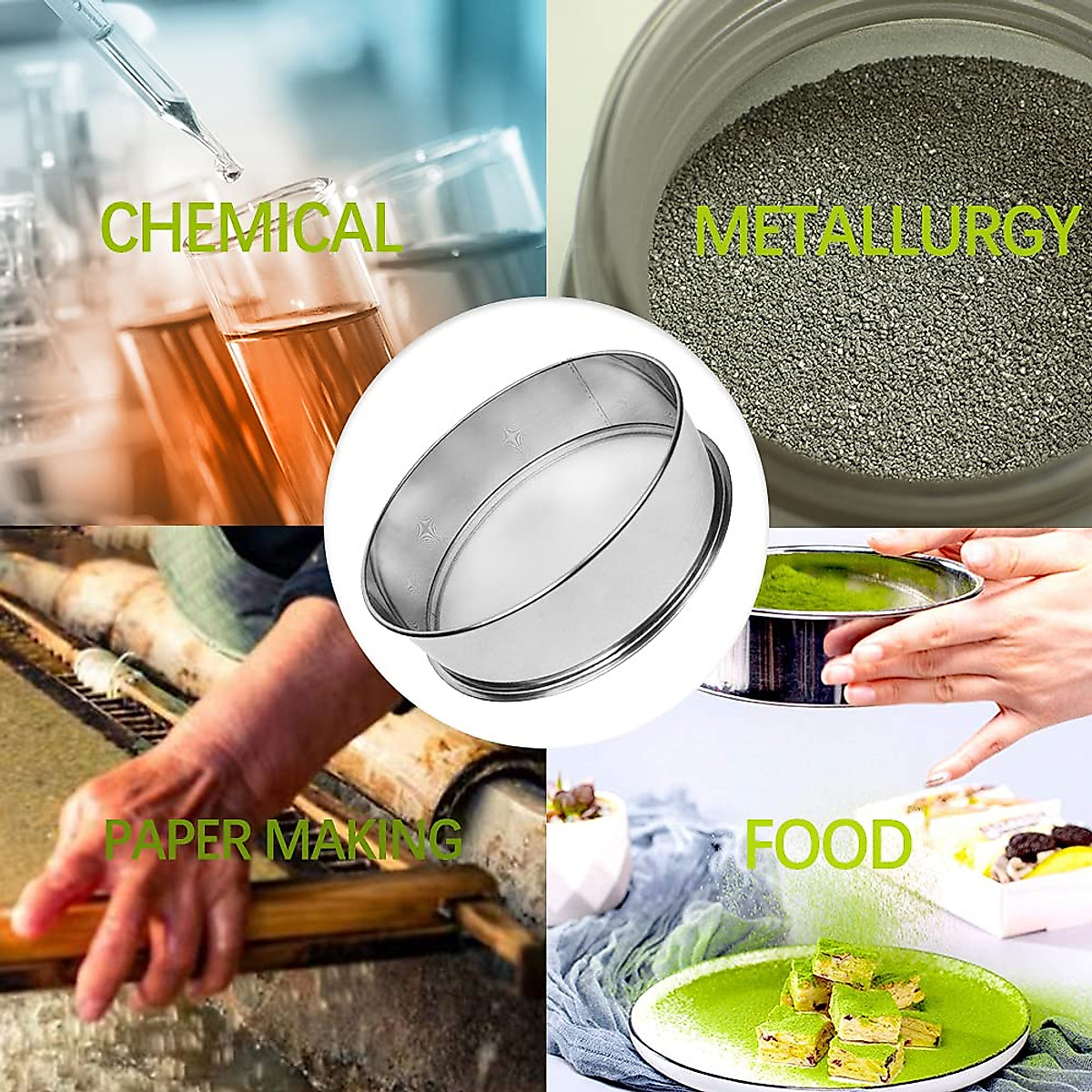 Sidasu Vibrating Sifter Mesh Screen 60 Mesh Stainless Steel Vibrating Sieve Mesh Screen for Automatic Powder Sifter Machine