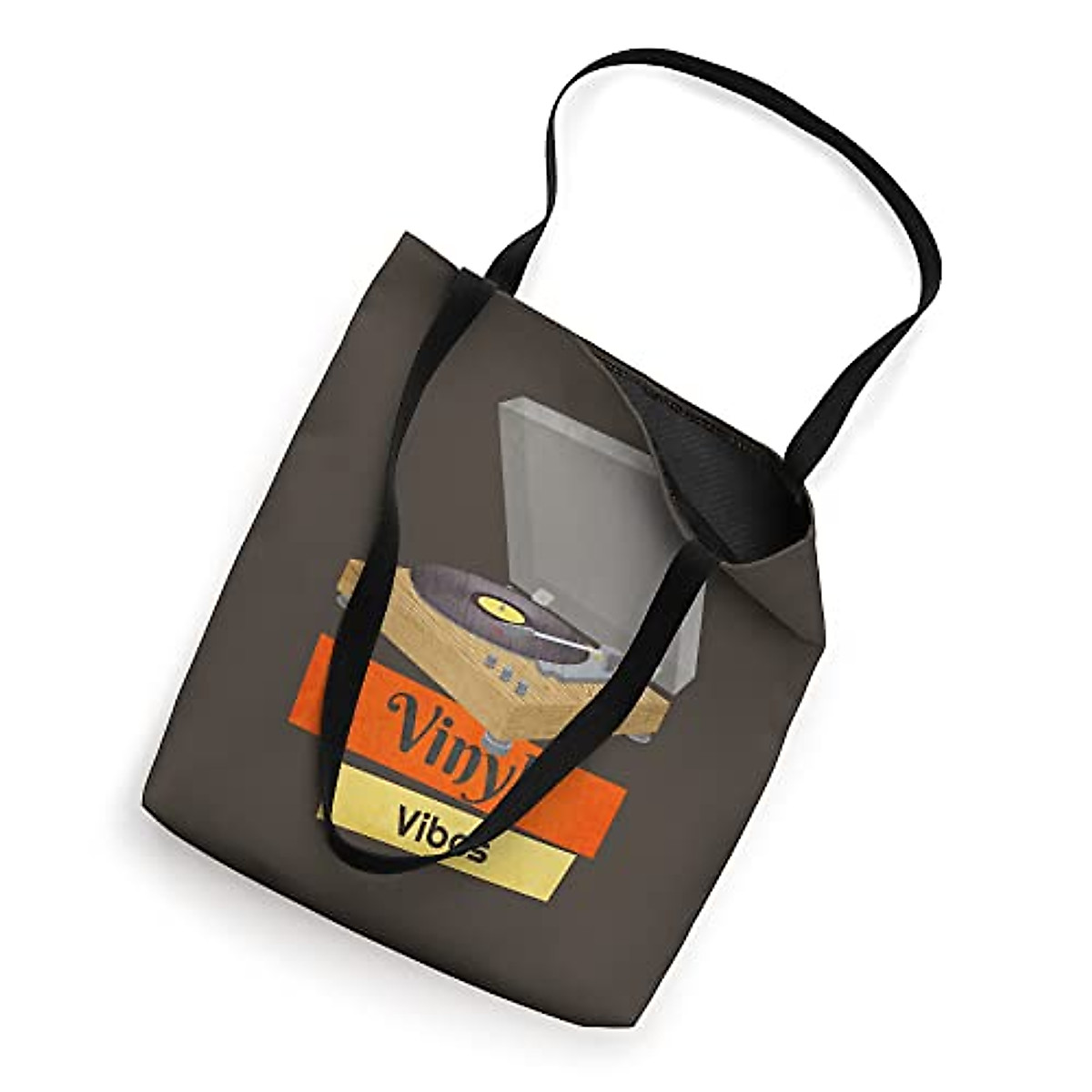 Vinyl Vibes Retro Records Music Lover Tote Bag