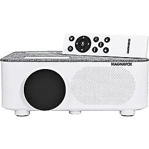 Magnavox MP603 Home Theater Projector with Bluetooth Wireless Technology and Suitcase Speaker | 1080p and 160" Display Supported | Compatible with HDMI, VGA, AV and USB Inputs |