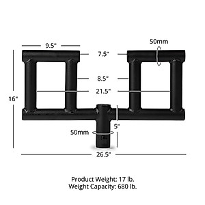 Titan Fitness Viking Press Landmine Attachment, 50mm Neutral Fat Grip Handle, Fits 2" Olympic Barbell, Home Gym Equipment for Shoulder Press, Row, Squat, Deadlift & More