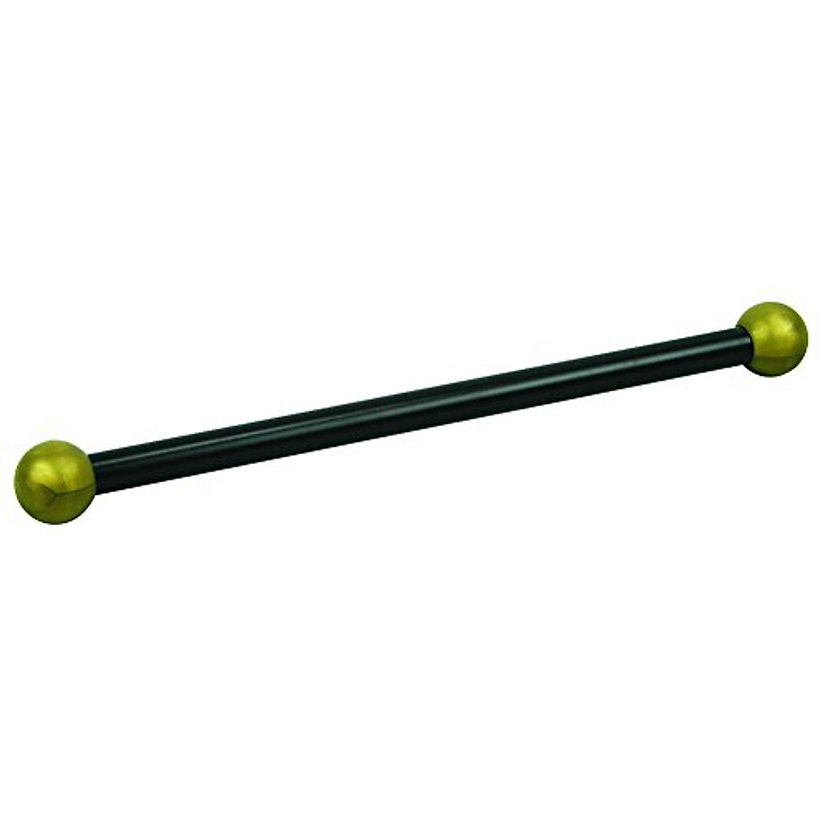 Solus SCA-335BK 15" Aluminum Cross Arm Ladder Rest for Outdoor Lamp Posts and Poles, Easy to Mount, Maintenance Free and Weather Resistant, Black Bar with Gold Caps