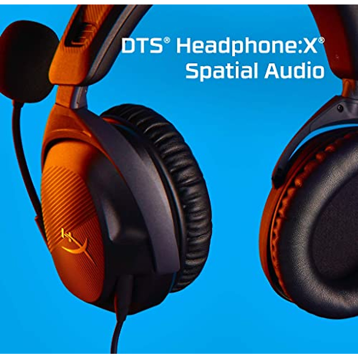 HyperX Cloud Stinger 2 – Gaming Headset, DTS Headphone:X Spatial Audio, Lightweight Over-Ear Headset with mic, Swivel-to-Mute Function, 50mm Drivers, PC Compatible, Black