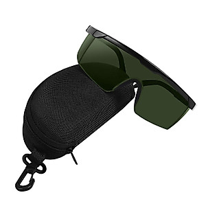 HDE UV Laser Eye Protection Safety Glasses w/Case