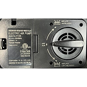 Luxchoice Queen Inflatable Mattress with Built-in Pump Camping Air Mattress Quick Inflation Deflation Blow Up Mattresses Air Bed Portable Elevated Guest Bed for Home Outdoors Hiking Travel