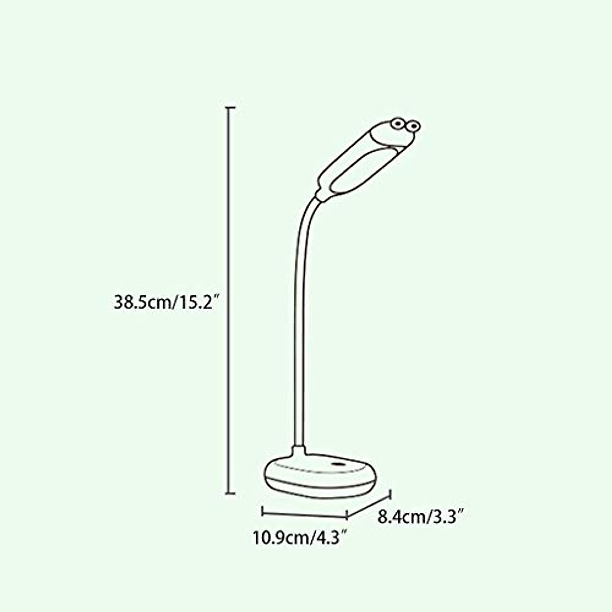 Eye-Caring Charging Plug-in Desk Lamp LED Eye Protection USB Button Dimming Can Adjust The Table Lamp In All Directions for Study and Work Office lamp (Color : Red)
