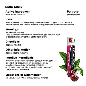 ChapStick Classic Lip Balm SPF 4 Cherry, 0.15 Ounce (Pack of 3)