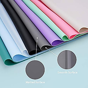 Extra Large Silicone Mats for Countertop, 28" by 20" Multipurpose Mat, Counter Table Protector, Desk Saver Pad, Placemat Nonstick Nonskid Heat-Resistant Pad, Black