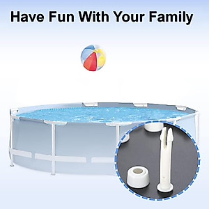 36Pcs Plastic Pool Joint Pins & Pool Seals Compatible with Intex 13'-24' Above Ground Round Metal Frame Pools and Intex Rectangular Metal Frame Pools Replacement Parts(2.36 Inch)
