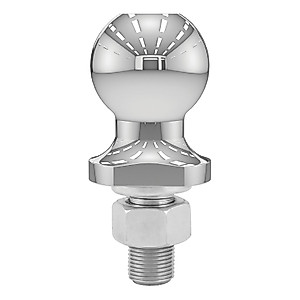 CURT 40001 Chrome Trailer Hitch Ball, 2,000 lbs, 1-7/8-Inch Diameter, 3/4 x 1-5/8-Inch Shank
