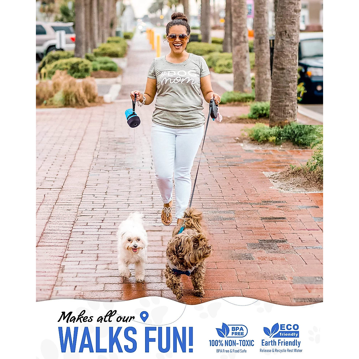 lesotc 2022 Upgraded Pet Water Bottle for Dogs,Dog Water Bottle Foldable,Leak Proof Dog Travel Water Bottle,Dog Water Dispenser,Lightweight & Convenient for Outdoor Walking,Hiking,Travel,BPA Free