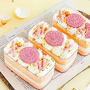 10 Pcs Clear Plastic Rectangle Boxes, 4.64x2.36x2.6" Small Plastic Storage Box with Lid Transparent Clear Containers Display Boxes Favor Gift Box with Glitter Ribbon for Candy Pill Jewelry Christmas