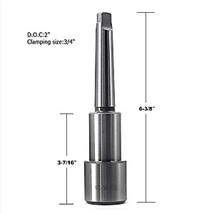 Annular Cutter Arbor JESTUOUS with Morse Taper MT2 for 3/4 Inch Weldon Shank Annular Cutters Extension on Drill Press